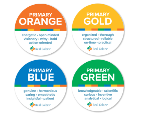 Primary Color Stickers (set of 10) - Real Colors